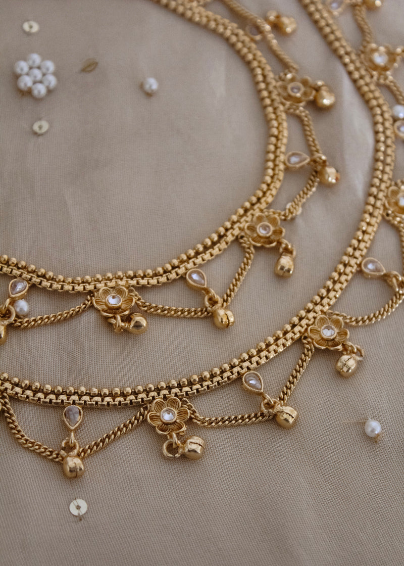 Gold inspired Anklets – Heer Collection Inc.